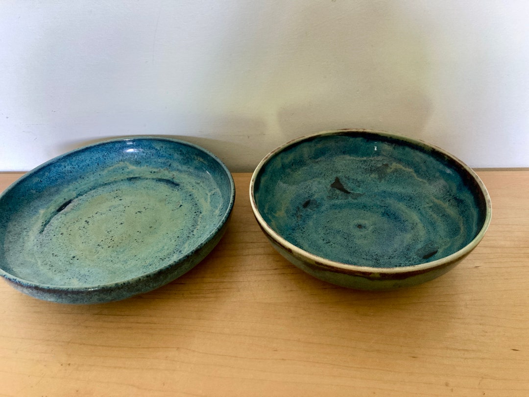 Studio Pottery Bowls Signed Gorgeous Turquoise/aqua , Azure, Midnight ...