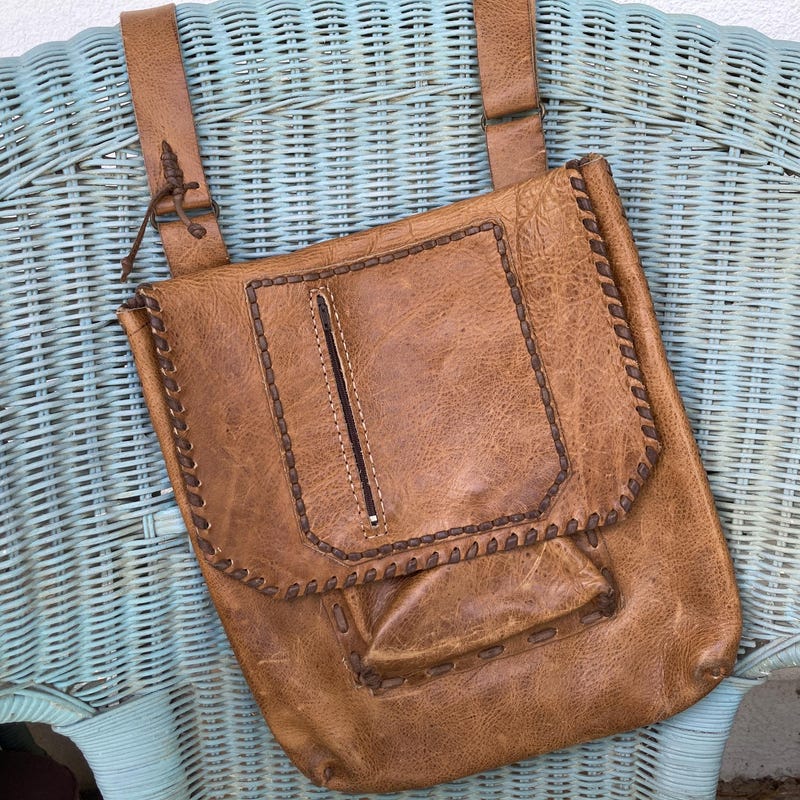 Deerskin Messenger Bag - Etsy