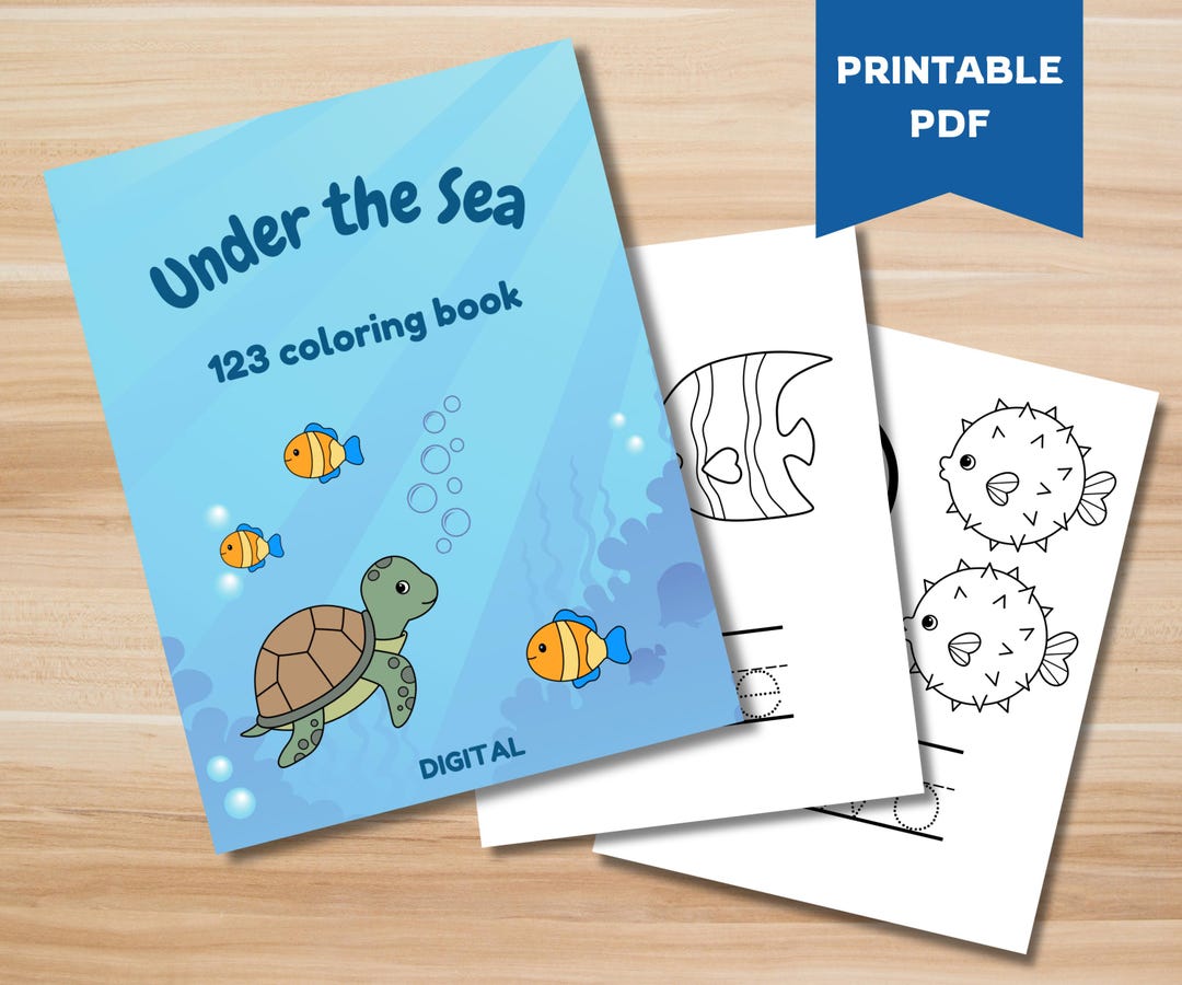 Numbers 1-10 Coloring Book, Instant Download, Printable Kids Activity ...