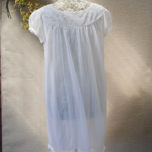 1960's Mod Babydoll Granny Nightie in Lemon Yellow or Angel White ...