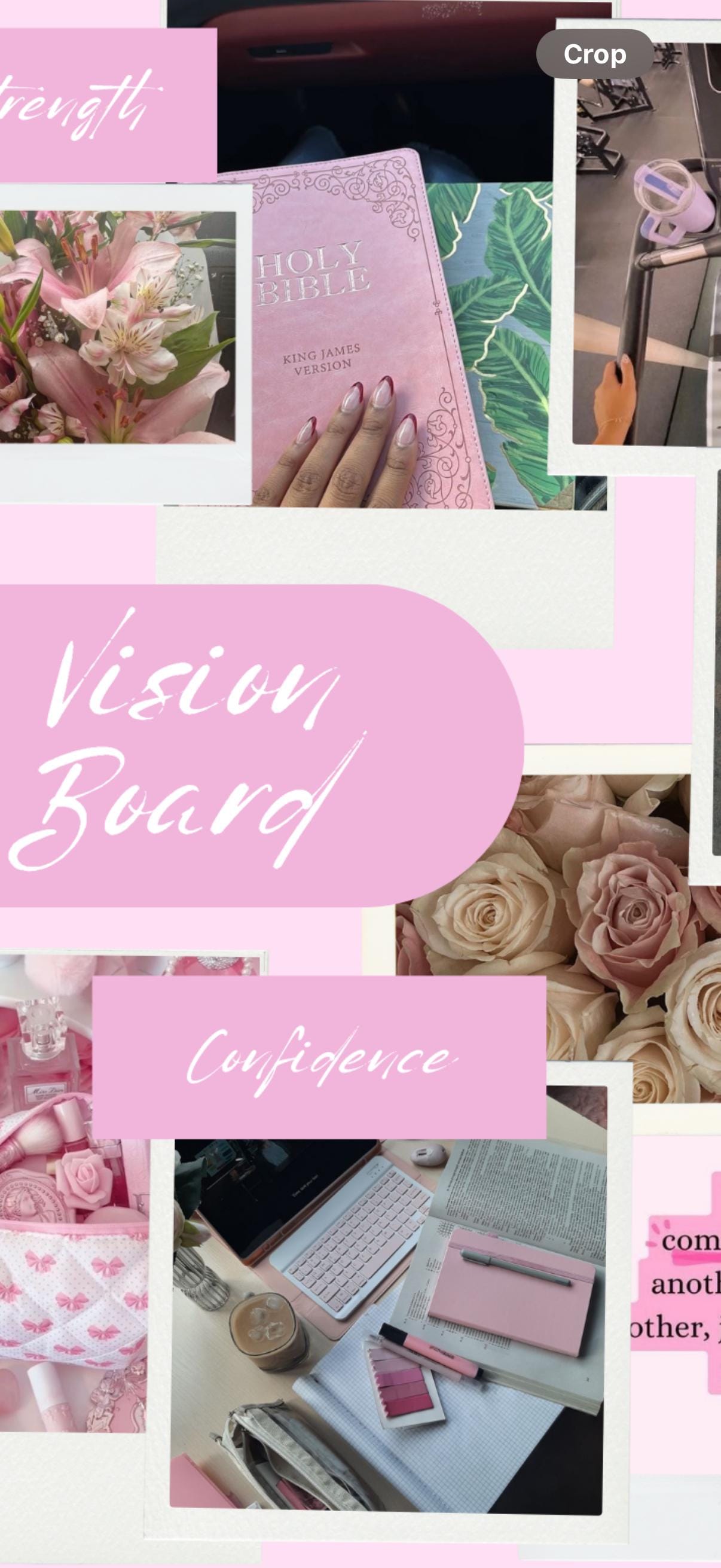 Christian Vision Board Printable | Faith-based Vision Board for Women ...