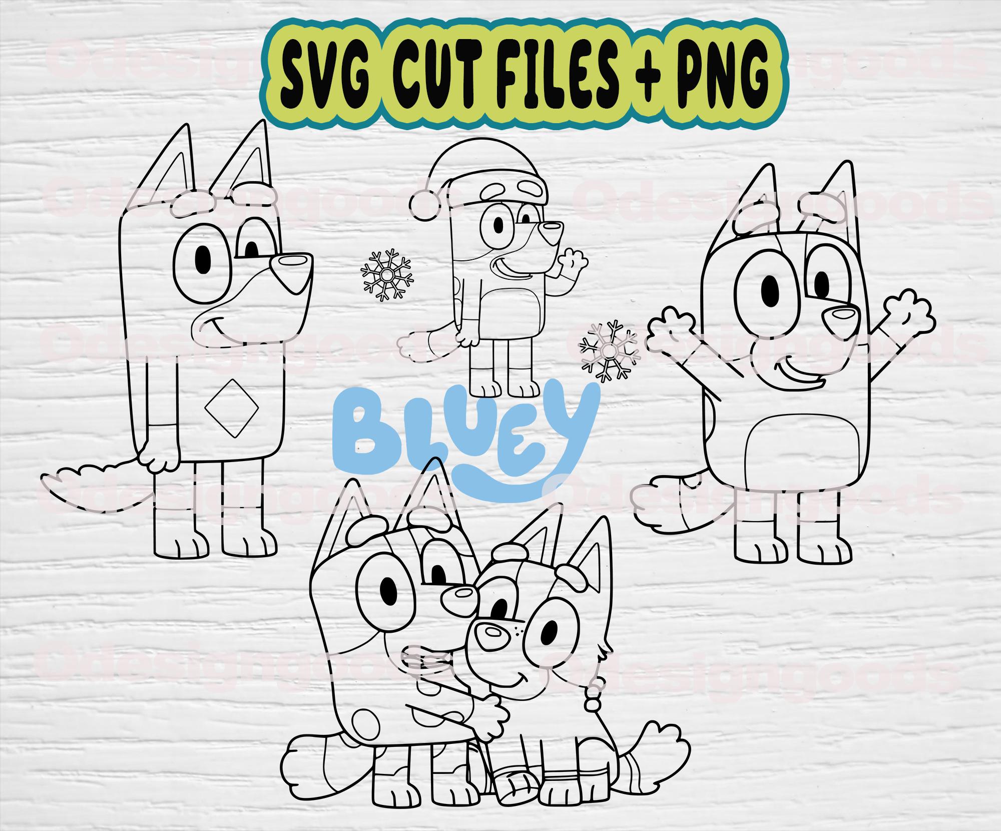 Bluey Svg Cut Files for Cricut, Bluey SVG Bundle, Bluey the Clipart ...