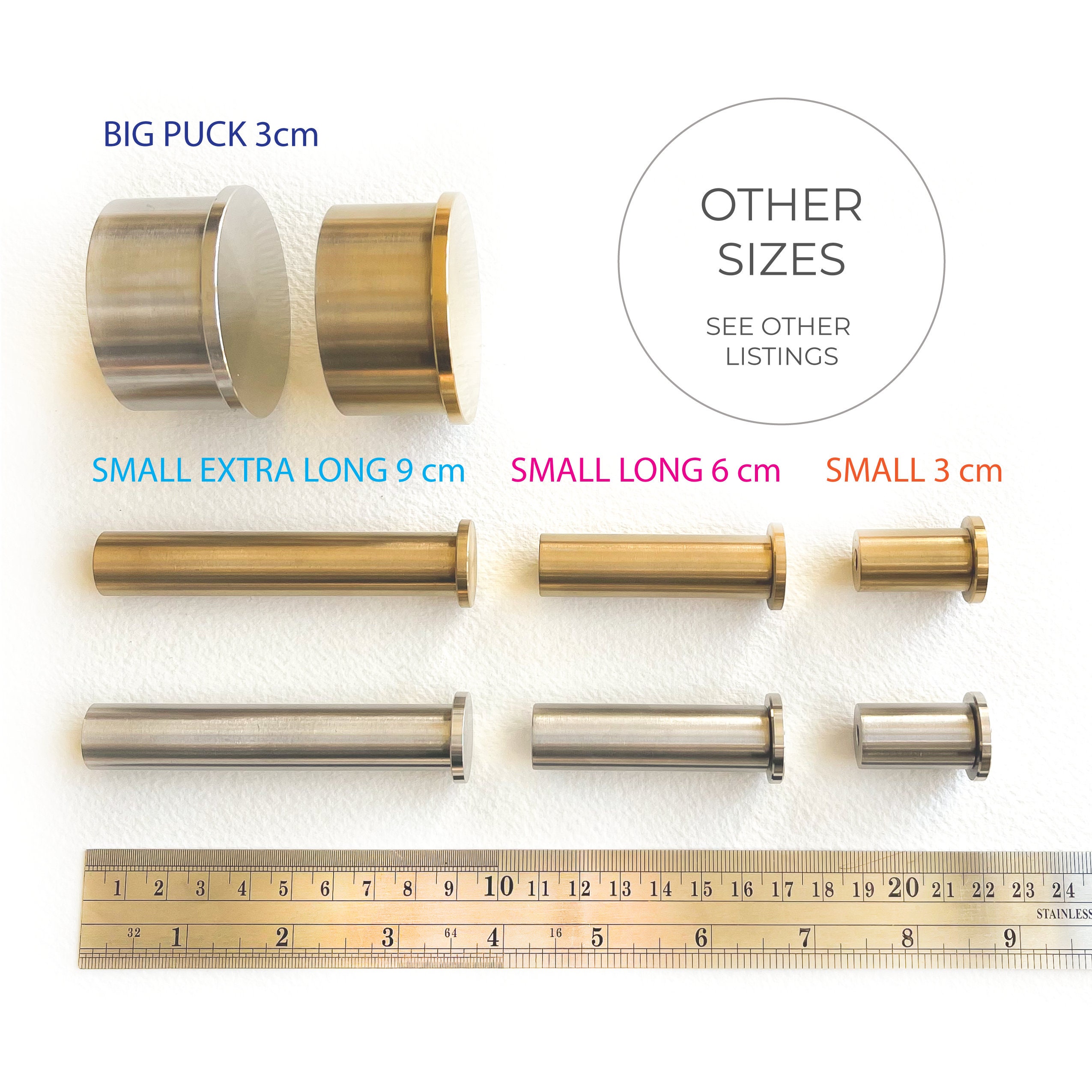 Metal Hanging Peg XL - Wall Hanger Hook, Stainless Steel Gold and ...