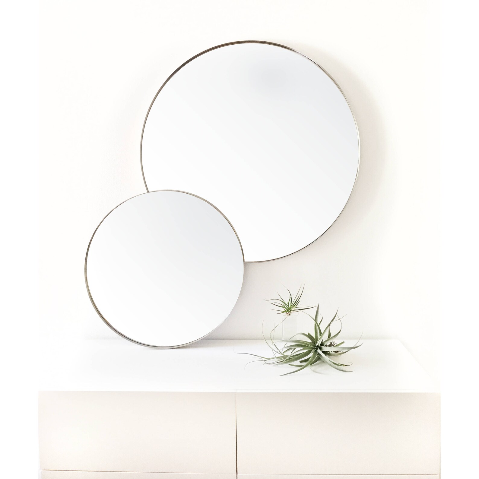 20" SMALL Round Wall Mirror - Entryway Mirror, Bathroom Mirror, Large ...