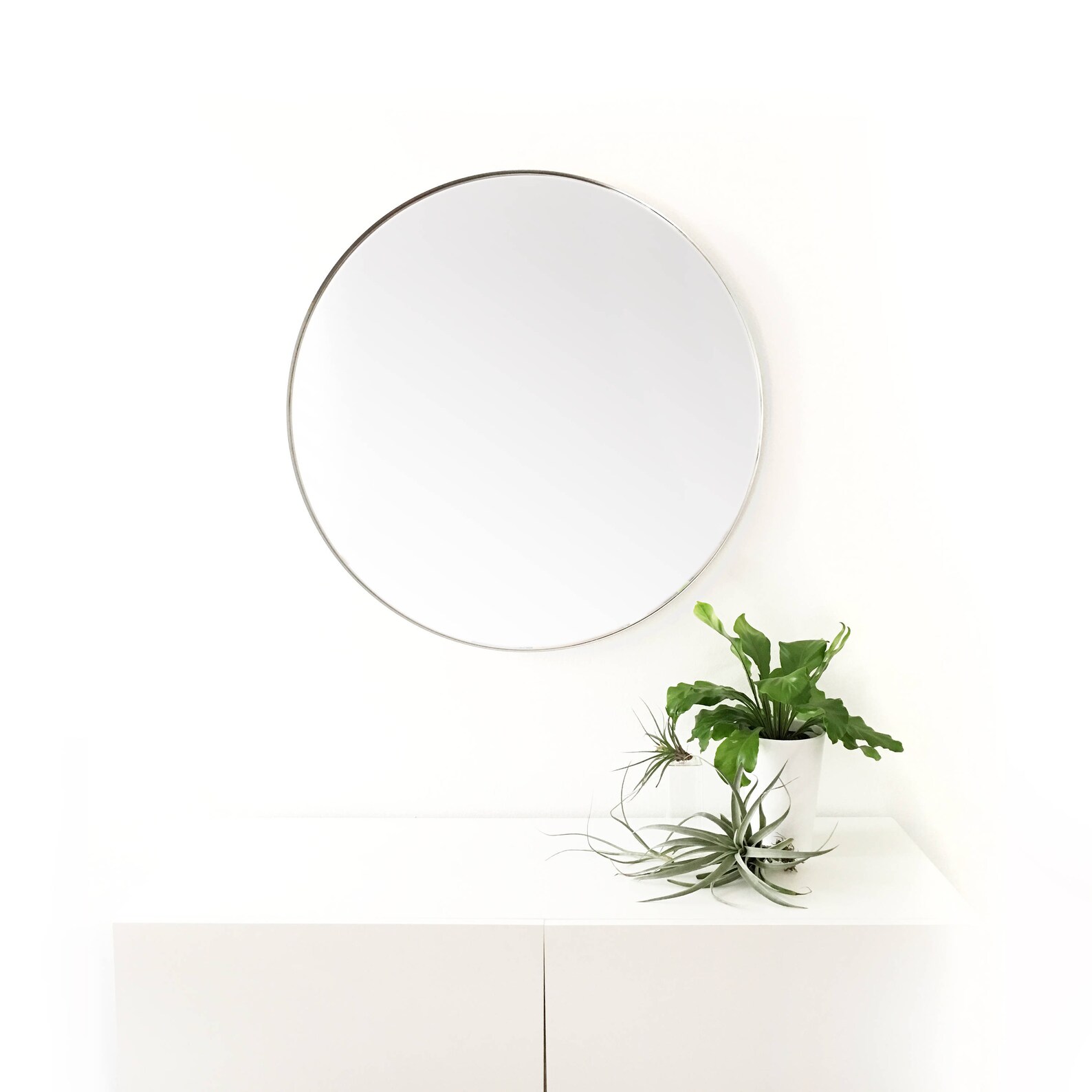 20" SMALL Round Wall Mirror - Entryway Mirror, Bathroom Mirror, Large ...