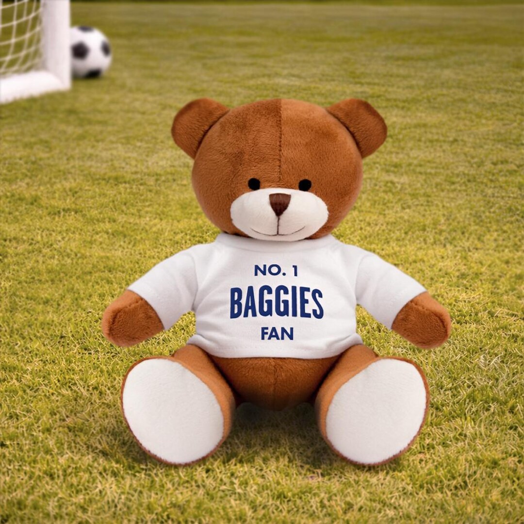 No.1 Baggies Fan Teddy Bear, Baggies Football Bear, Perfect Gift for ...