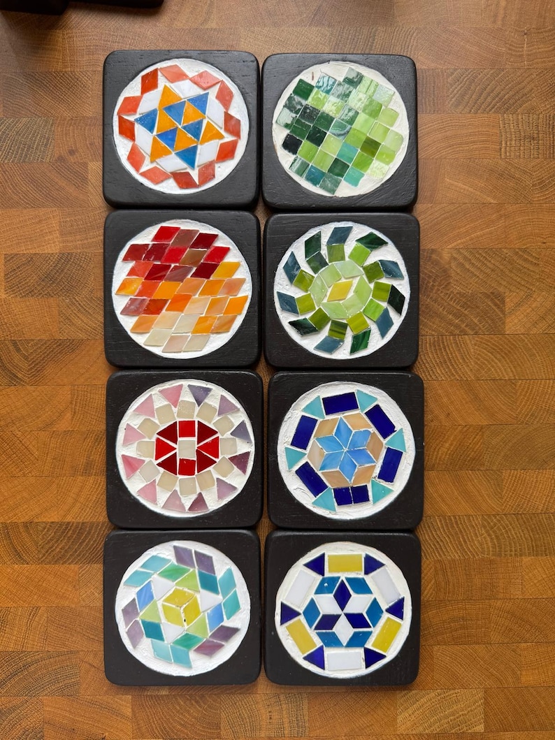 Mosaic Kit Diy Coaster Kit for Adults Home Decor Coaster Home Hobby ...