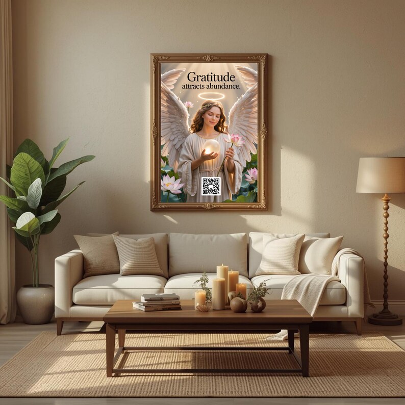Abundance Angel Wall Art: 365 Manifestation Messages (digital Download ...