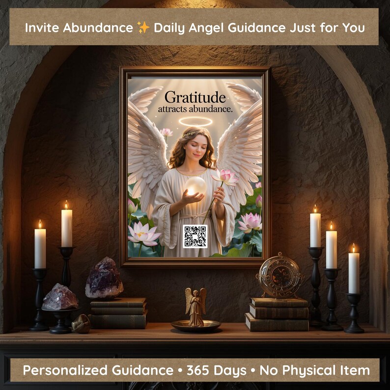 Personalized Abundance Angel Wall Art With QR Code – 365 Daily ...