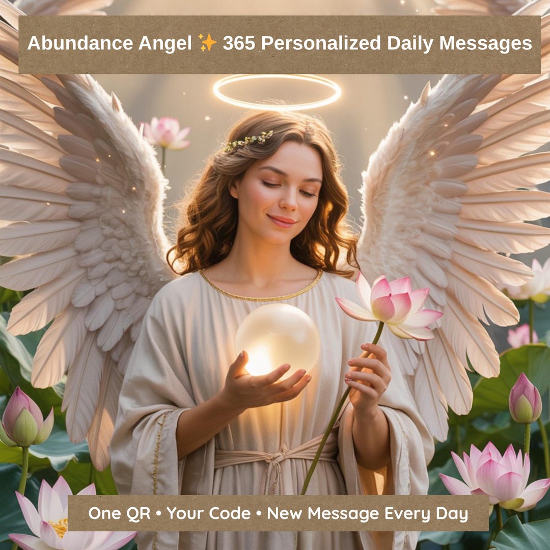 Abundance Angel Wall Art: 365 Manifestation Messages (digital Download ...