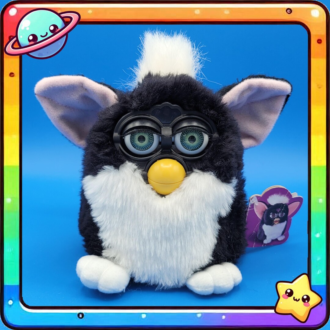 Talking and Working Tux Furby /skunk Furby in Clean Condition With ...