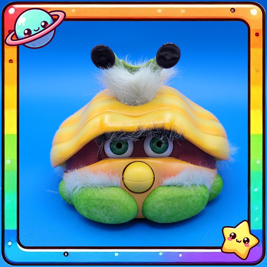 Working Original Shelby Yellow Shell Furby 2001 Lemon Drop Vintage ...