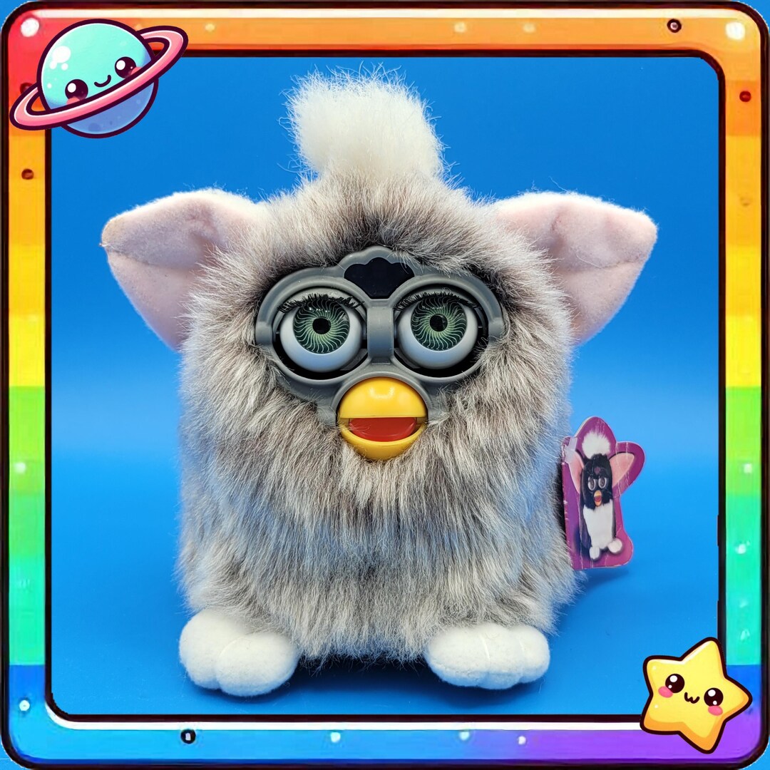 Rare Owl Original Working 1998 Furby Gen 2 Retro Adult Grey Fluffy ...