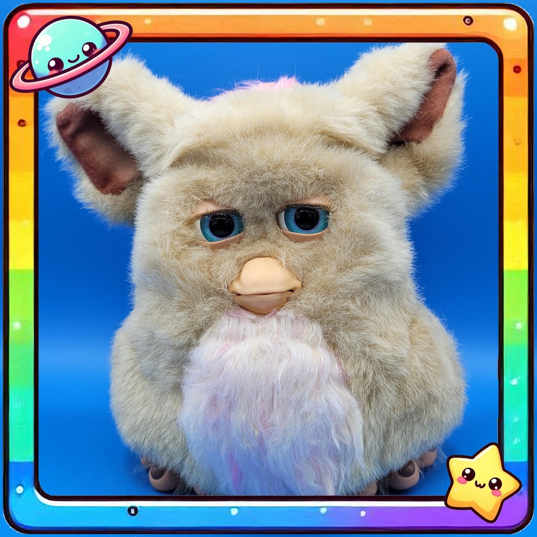 Vintage 2005 Emoto Tronic Pretty Furby in Beige & Pink Colours Working ...