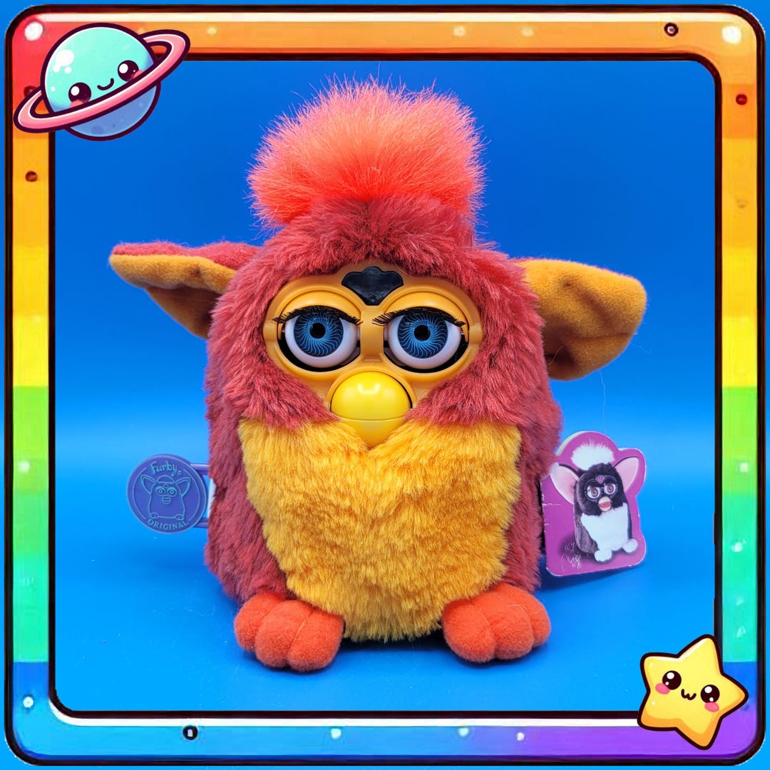 Vintage 1990s Red Rooster Furby, English Speaking - Etsy