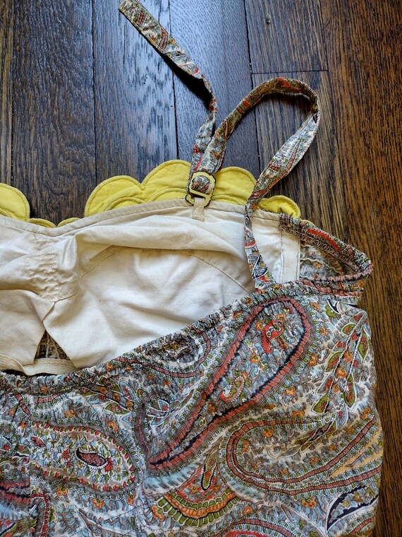 Vintage 1950's DeWeese Designs paisley swimsuit small - Gem