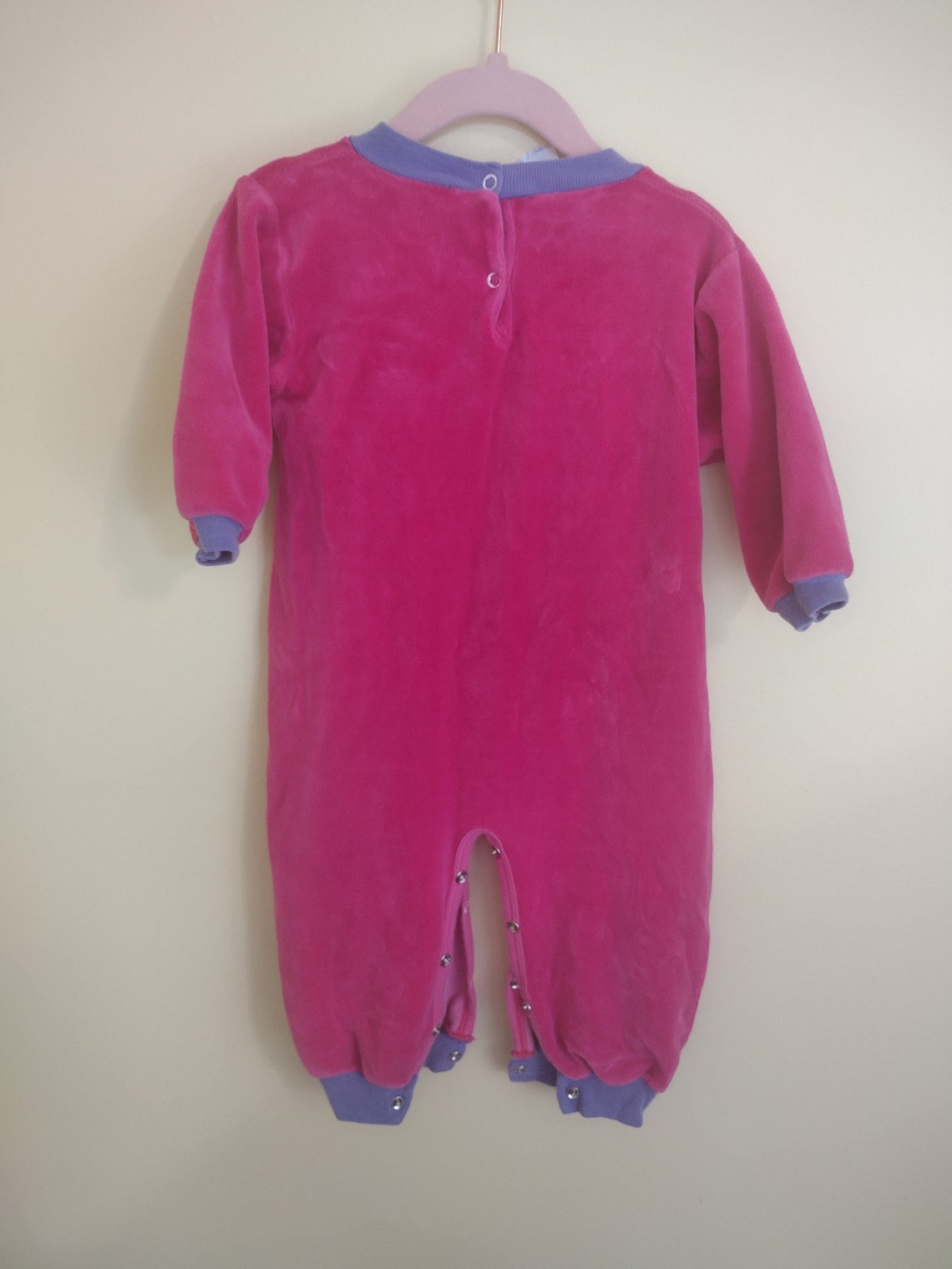 Vintage Winnie the Pooh Brand Pink Velour Clown Onesie 18 Months - Etsy