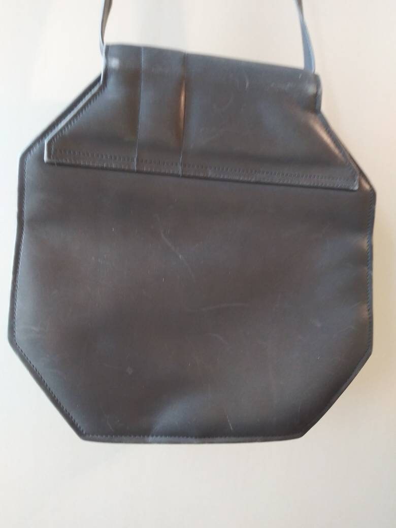 Vintage 1980's Barbara Bolan for Bolan Too Shoulder Bag / Grey Soft ...