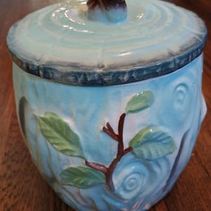 Vintage 1950's Blue Bambi Deer Cookie Jar Mid Century - Etsy