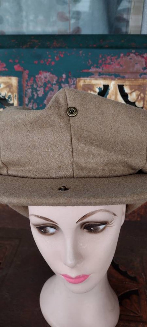 Vintage 1920's inspired Top Pro baker boy hat / news … - Gem