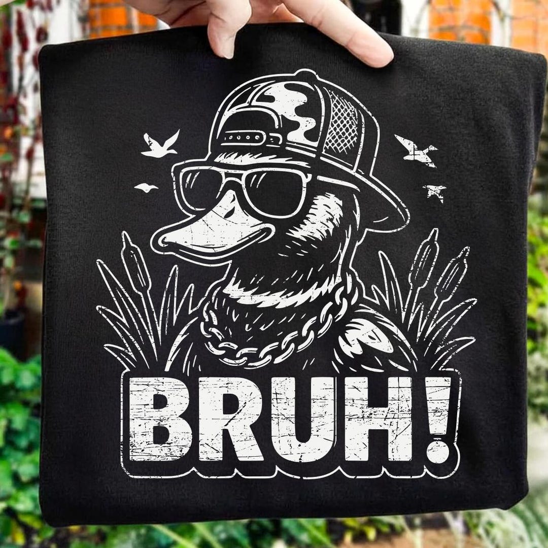 BRUH Mallard Duck Hunting Png, Duck Hinting Sublimation Design, Boys ...