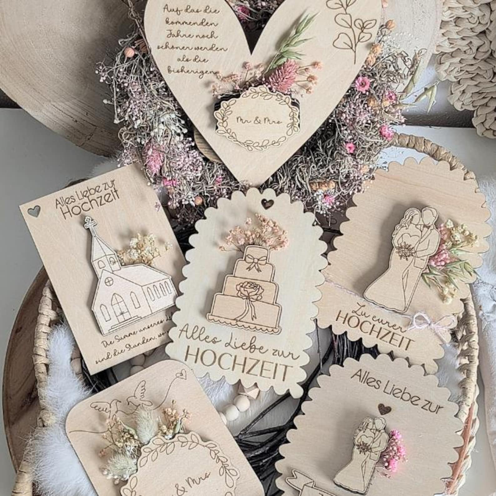SVG Laser File Cards for Wedding to Fill With Flowers or Money ...