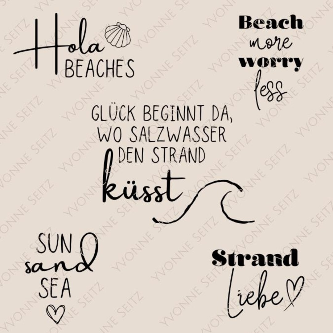 SVG Laser File Engraving BEACH Sea Holiday Summer Laser File Plotter ...