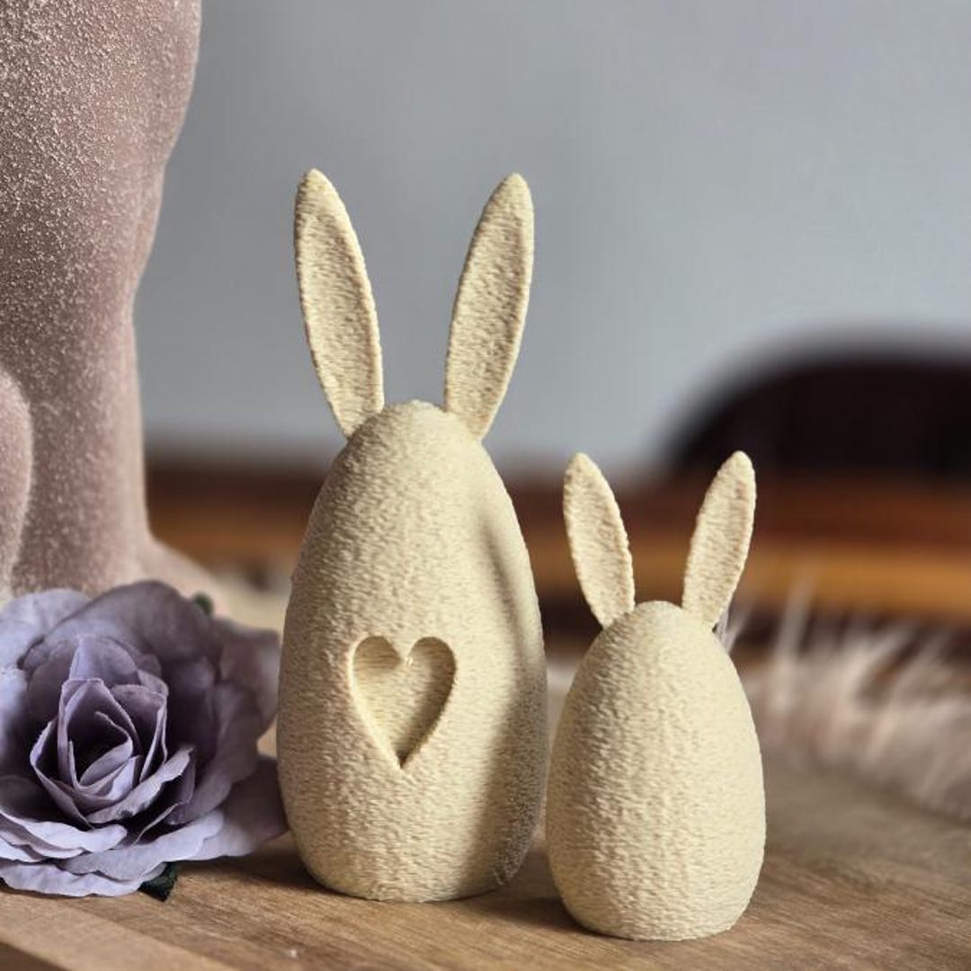 STL & 3MF 3D Printing File Rabbits Rabbit Eggs Egg Bunnies Eggs With ...