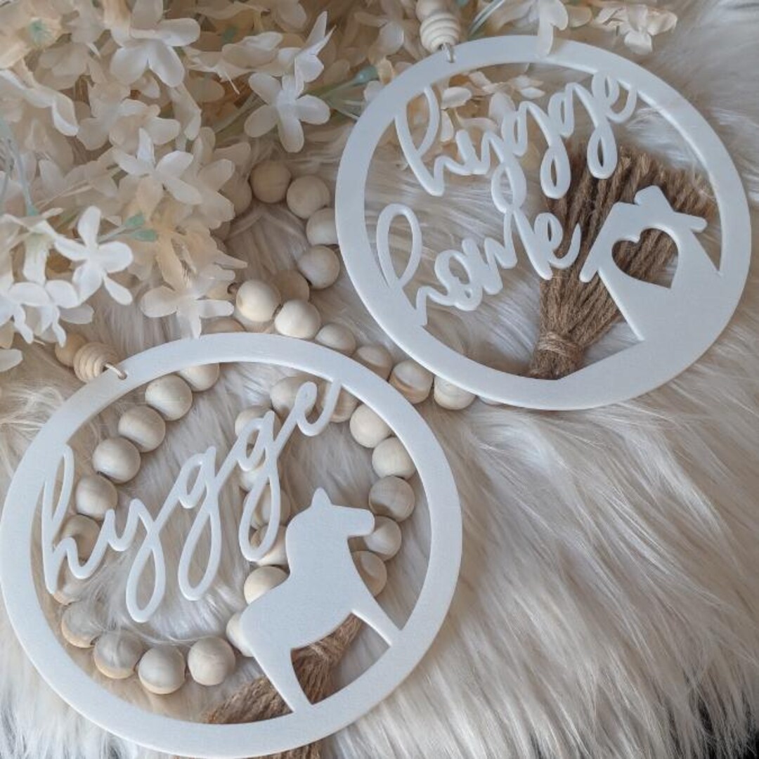 STL 3D Print File Wreaths 2 Hygge Dala Hyggehome House Cottage Love ...