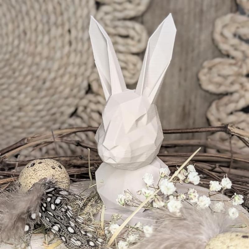 Rabbit Bust - Etsy
