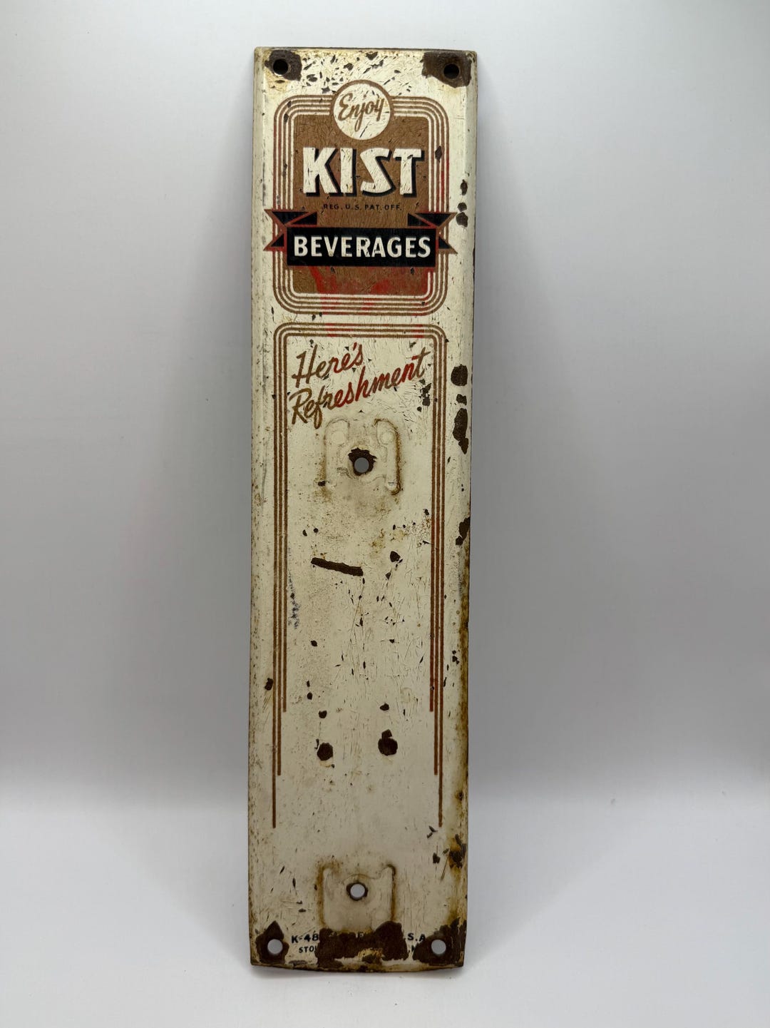 1948 Kist Beverages Door Pull Missing Handle - Etsy