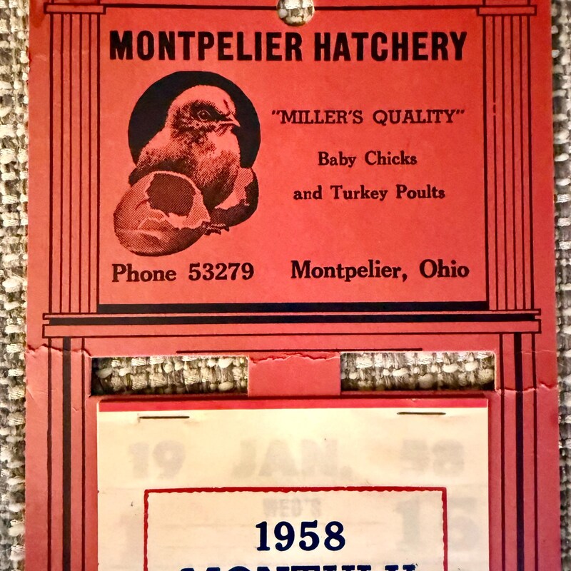 1958 Calendar - Etsy