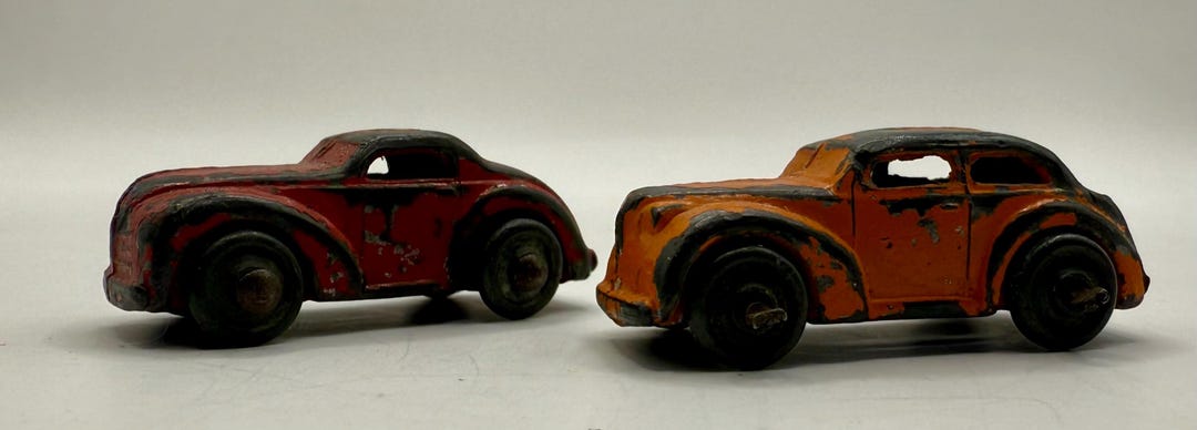 Vintage Set of 2 Barclay Metal Mini Toy Cars - Etsy