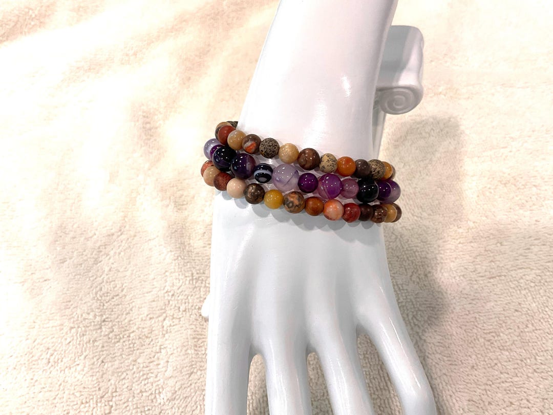 629 Set of 3 Earthy Bracelets - Etsy