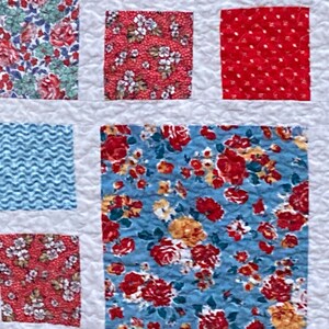 Vintage Rose Patchwork Twin Quilt - One of a Kind - Etsy