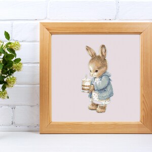 Rabbit Cross Stitch Pattern Set: Animal Lover's Chart (PDF Download) - Etsy