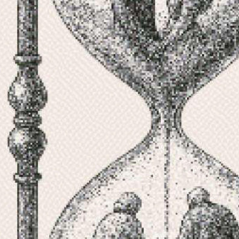 Timeless Hourglass Cross Stitch Pattern Pdf, Black White Young Old ...