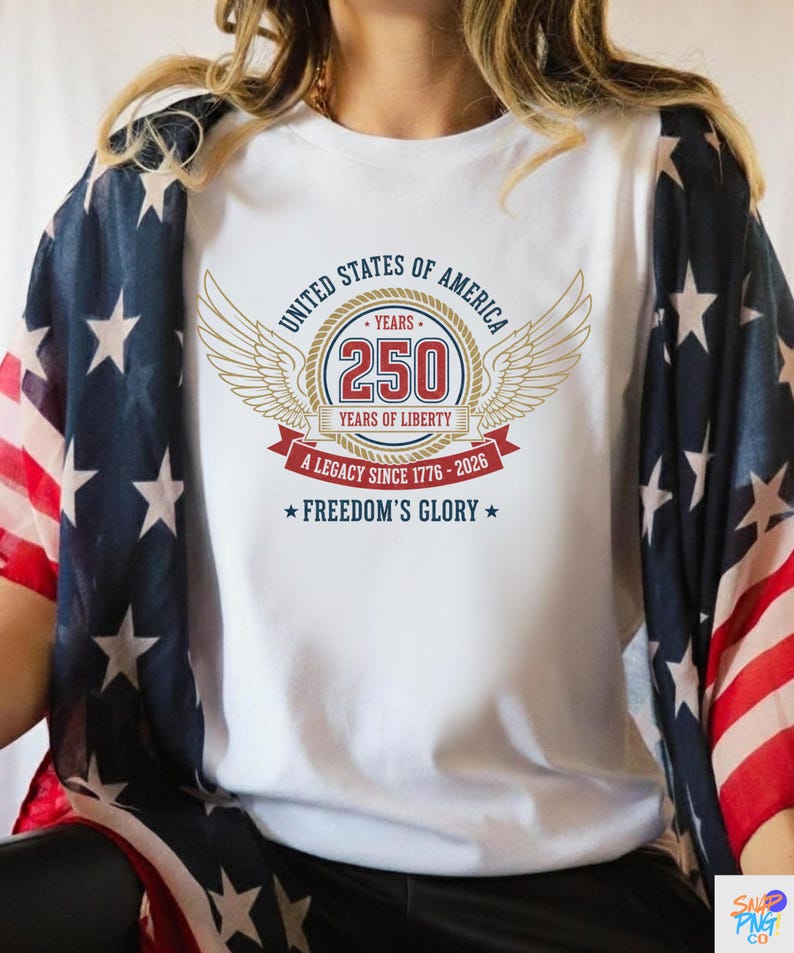 USA 250th Anniversary PNG Bundle 1776-2026 250 Years of Independence ...