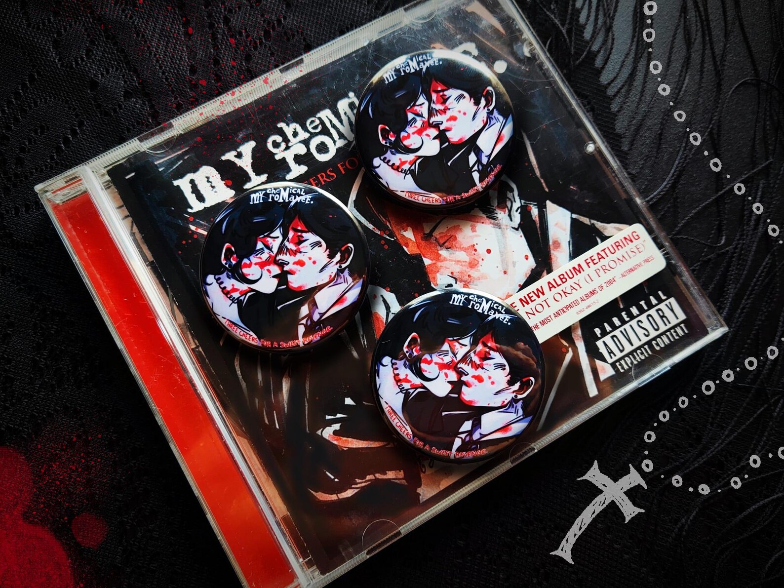 MCR Three Cheers for A Sweet Revenge Pin Ll My Chemical Romance Merch ...