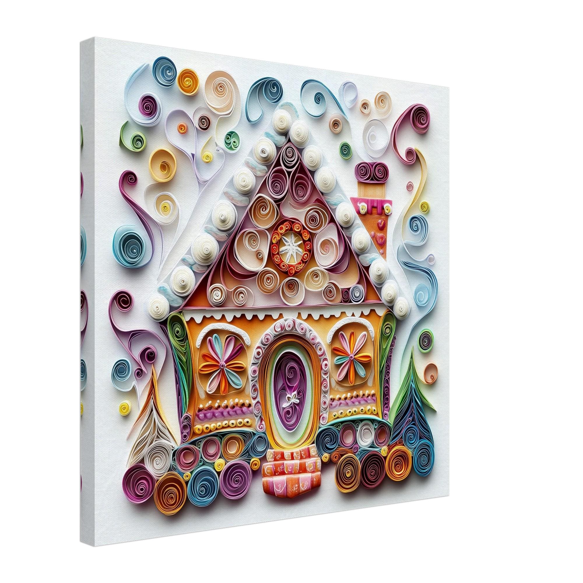 Gingerbread House, Paper Quilling Artwork of a Gingerbread House With ...