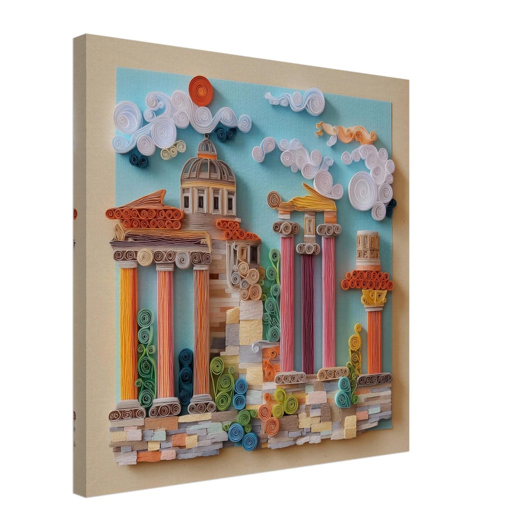 Ancient Rome Reimagined, Paper Quilling Artwork of Roman Ruins and ...