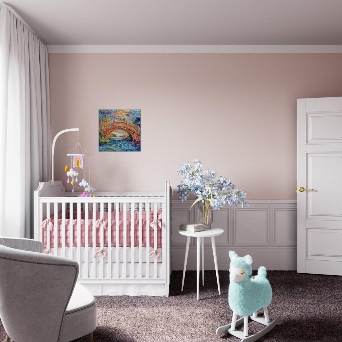 Whimsical Water Bridge, Paper Quilling Artwork of Fantasy, Quilled ...