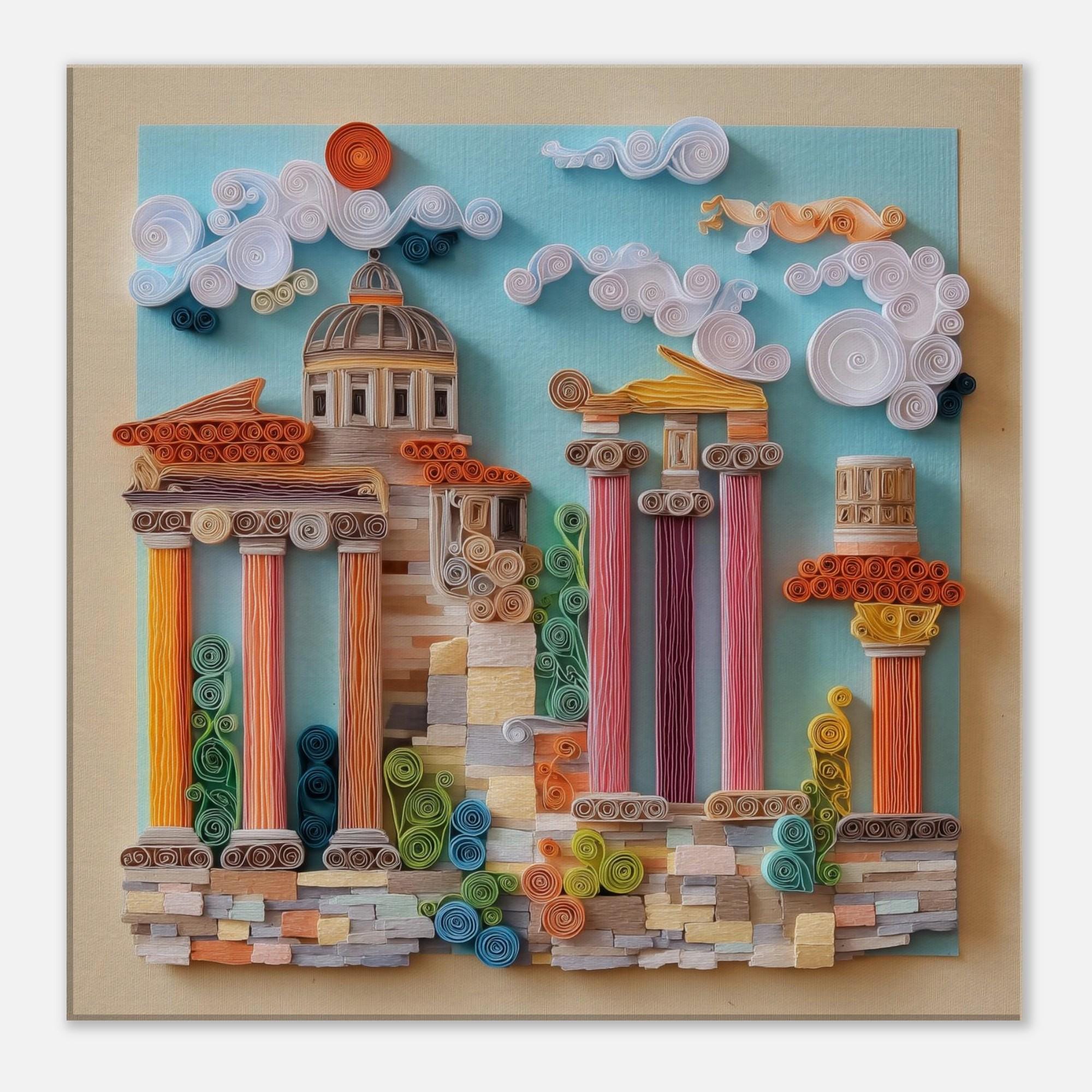 Ancient Rome Reimagined, Paper Quilling Artwork of Roman Ruins and ...