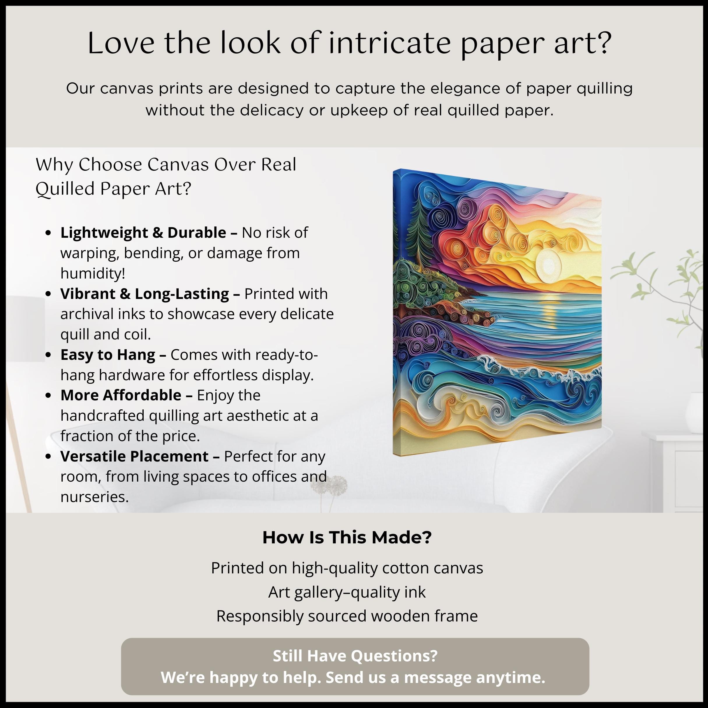 Underwater Paradise, Paper Quilling Artwork of Colorful Fish in a Coral ...