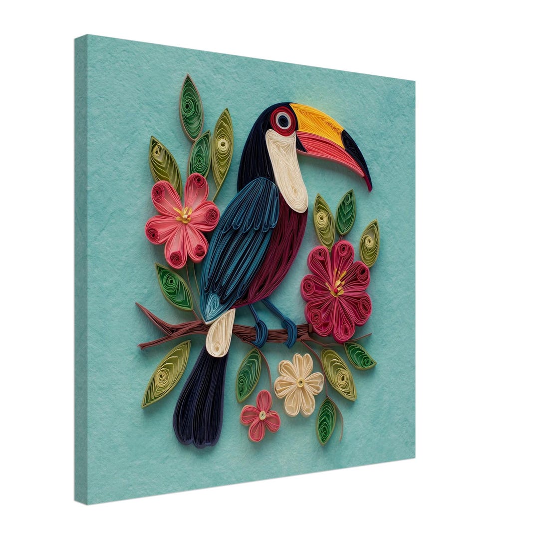 Tropical Toucan, Paper Quilling Artwork of a Toucan, Quilled Paper ...