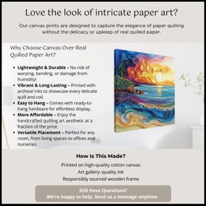 Desert Caravan, Paper Quilling Artwork of Camels in a Vibrant Sunset ...