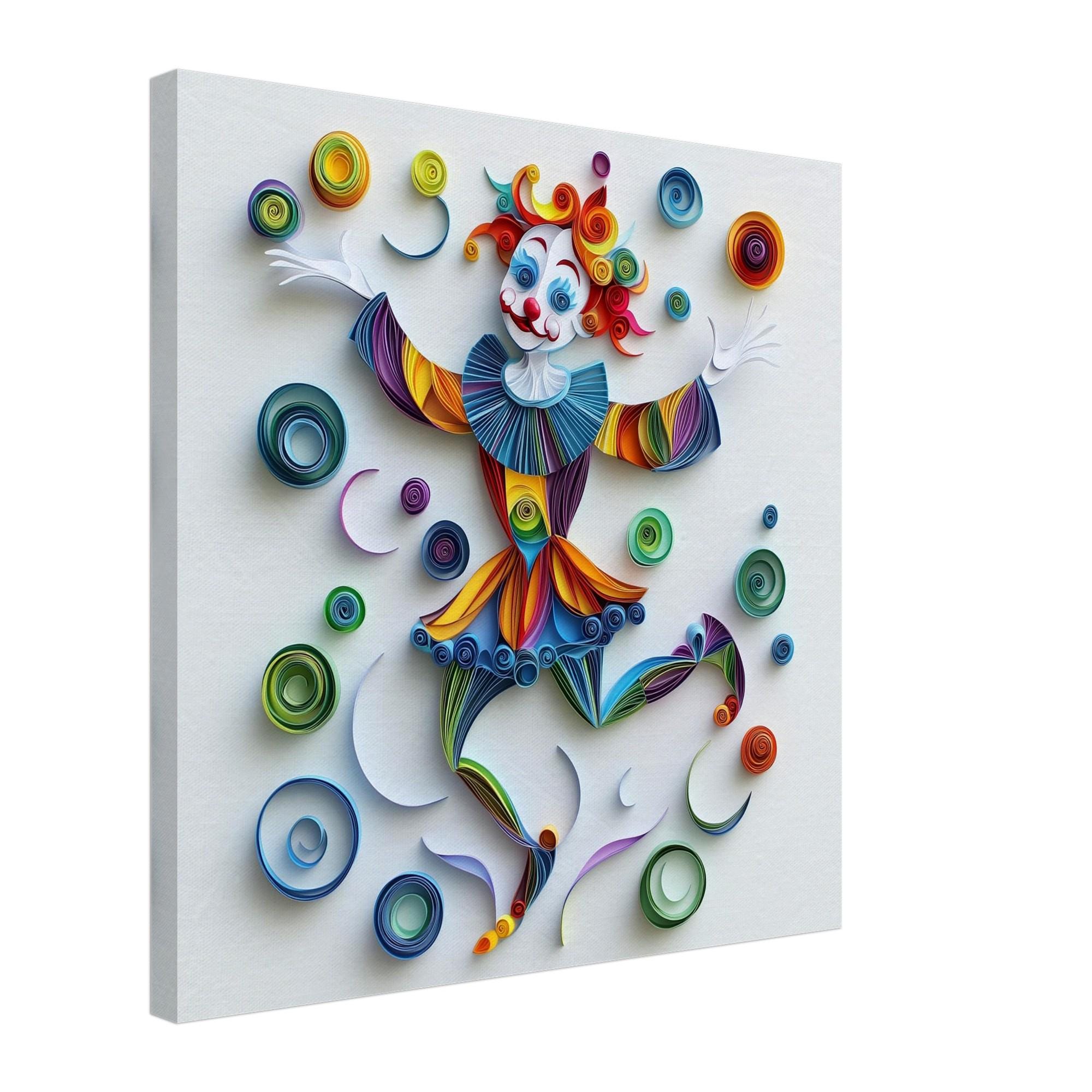 Jolly Jester, Paper Quilling Artwork of Festive Clown, Quilled Paper ...