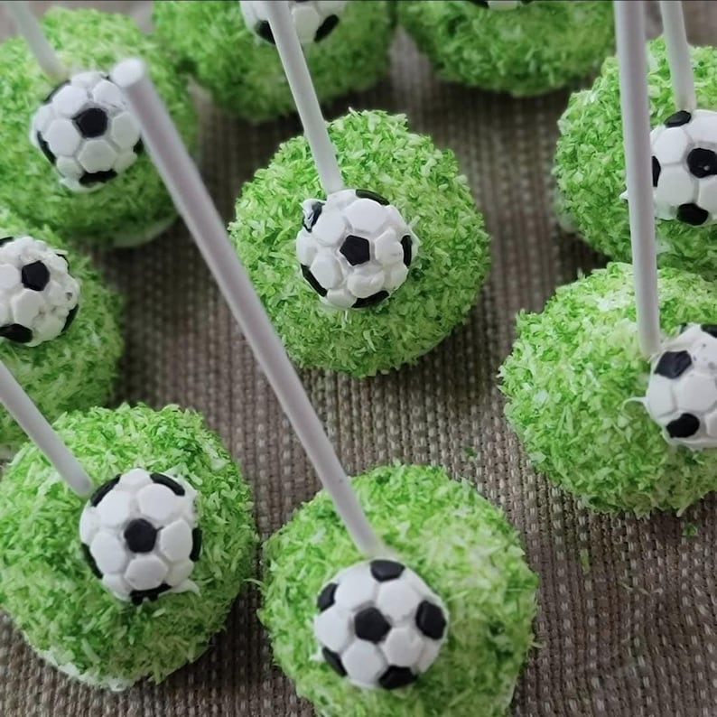 Custom Soccer Cake Pops | Sports Themed Cake Pops | Soccer Birthday ...