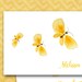 Butterfly Note Cards / Yellow Butterflies Watercolor - Etsy