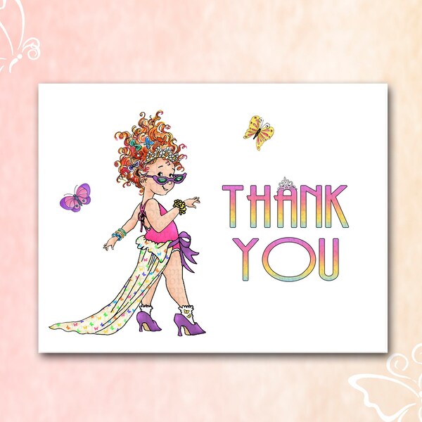 Fancy Nancy Thank - Etsy